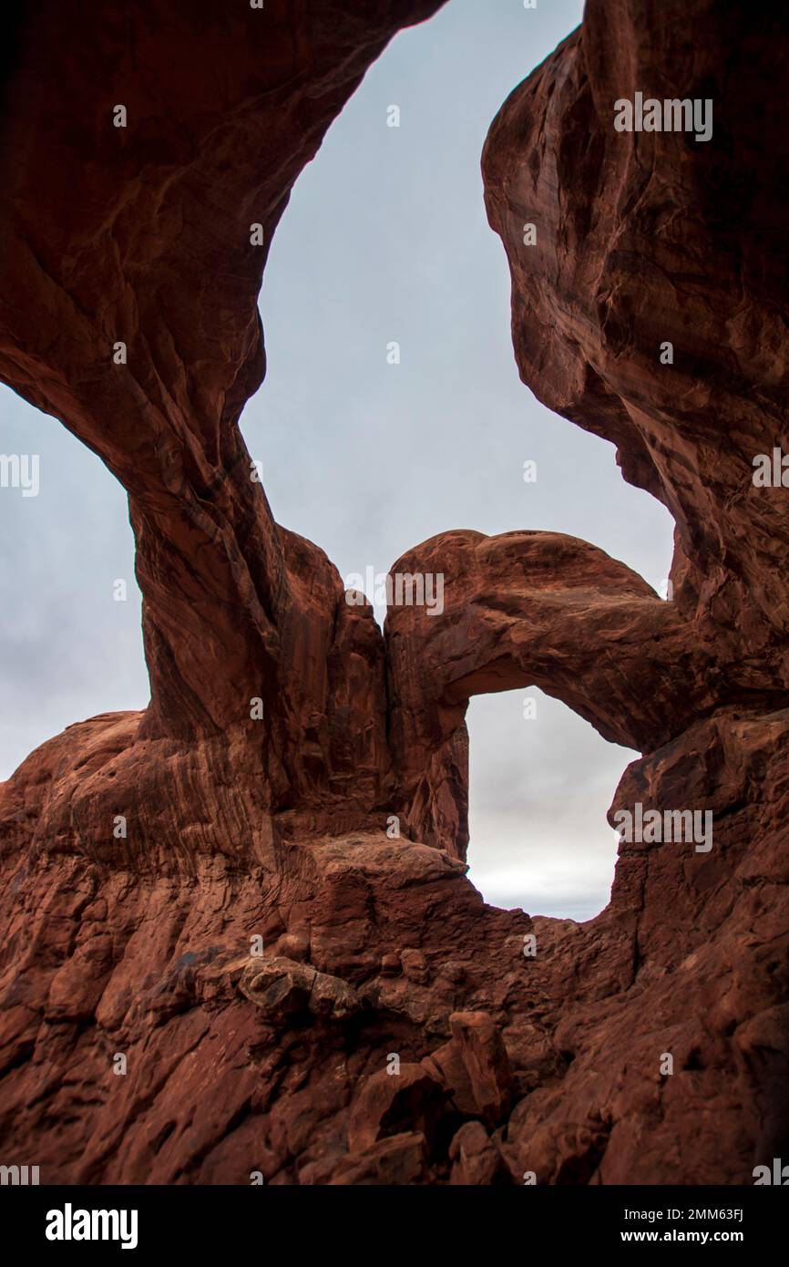 Double Arch is one of thousands of arches inside Arches National Park ...