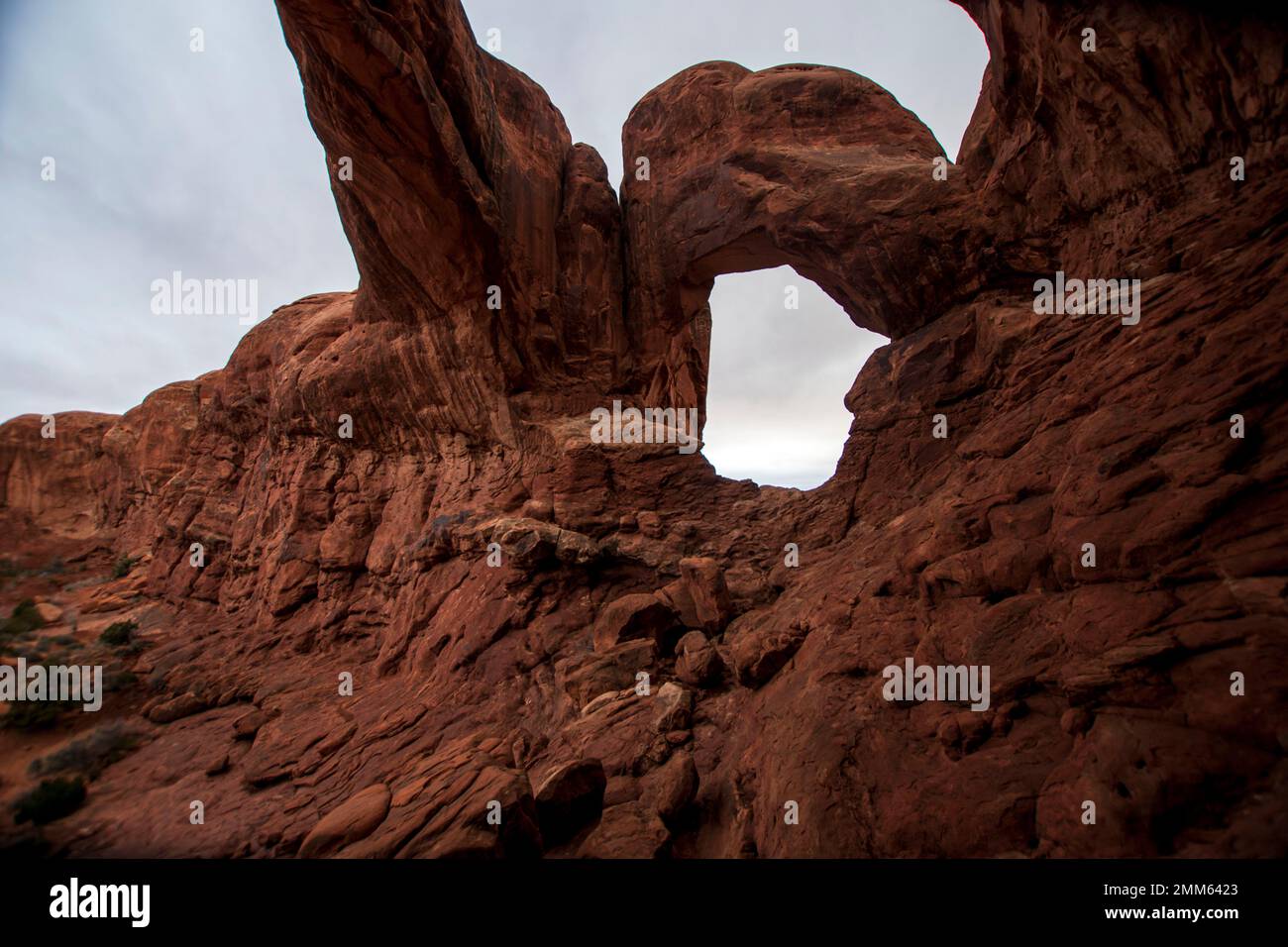 Double Arch is one of thousands of arches inside Arches National Park ...