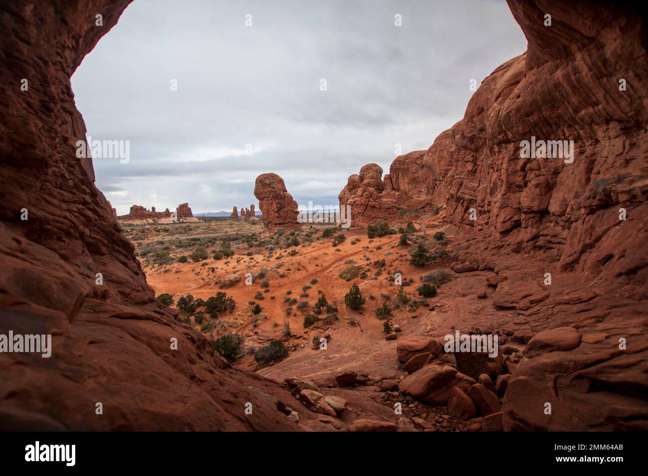 Double Arch is one of thousands of arches inside Arches National Park ...