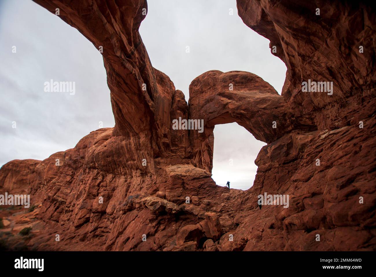 Double Arch is one of thousands of arches inside Arches National Park ...
