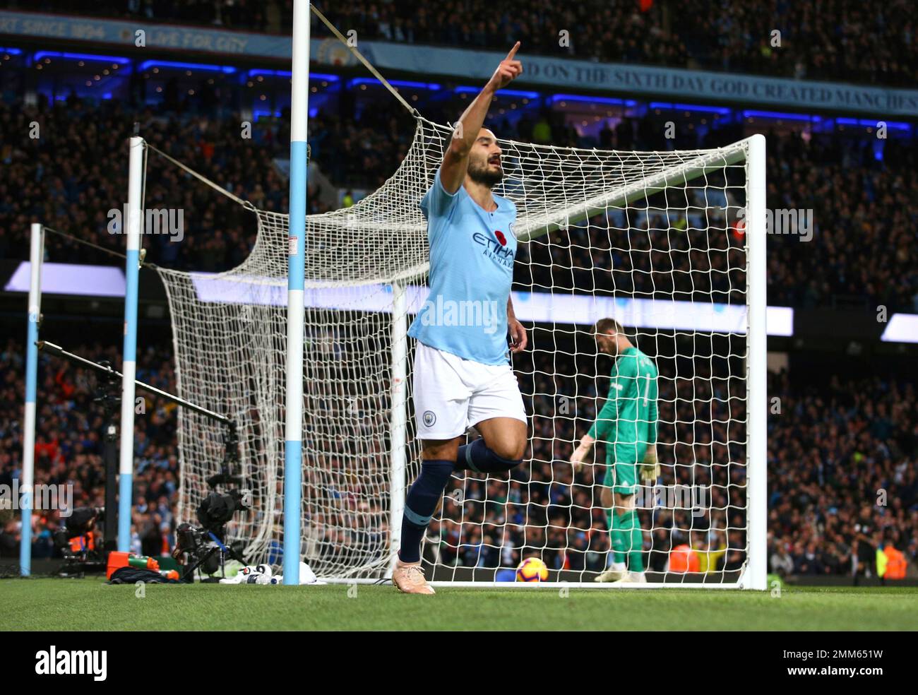 Manchester City's Ilkay Gundogan celebrates after scoring his side's ...