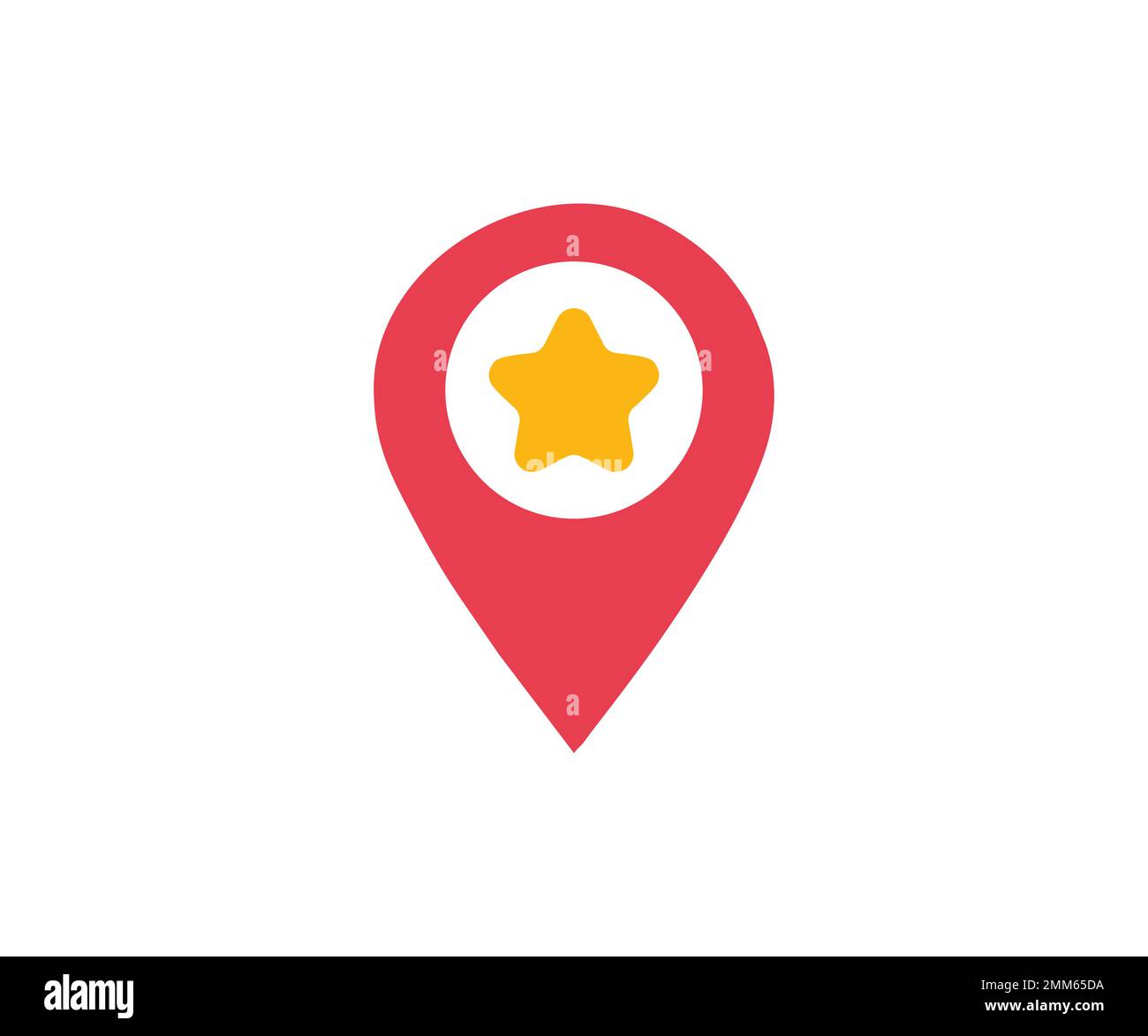 Star Pin Flat Icon Favorite Place Map Pointer Map Pointer With Star Map Marker Vector Design