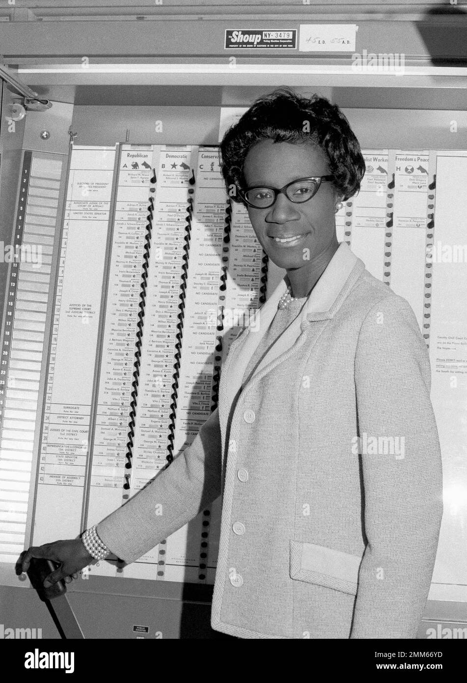 FILE- In this Nov. 5, 1968, file photo, New York State assemblywoman ...