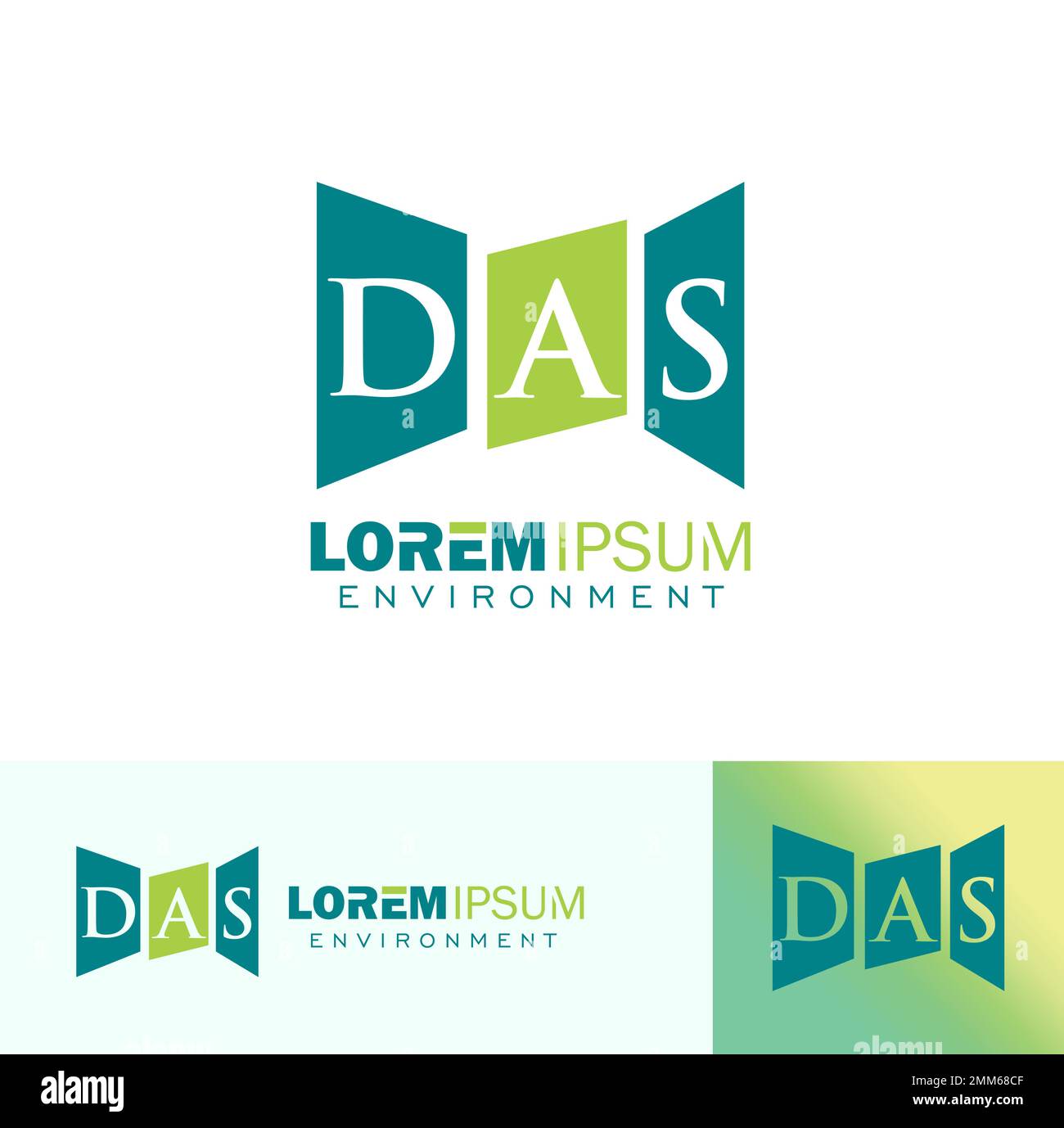 vector illustration set of DAS monogram logo sign Stock Vector Image ...