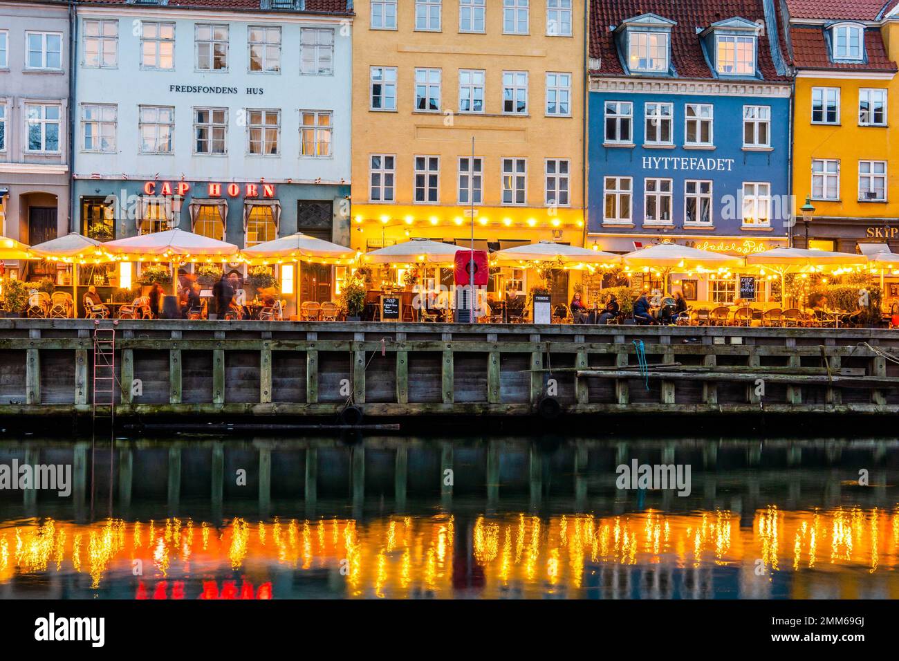 houses and boats of nyhavn street in copenhagen Stock Photo - Alamy