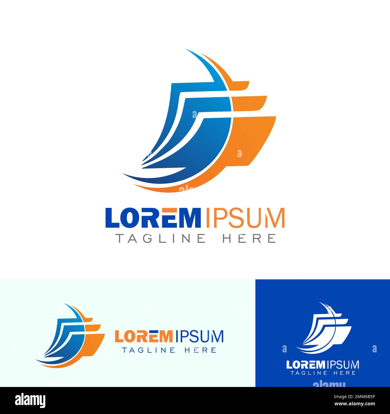 A vector illustration set of Stacked Paper Logo Design Stock Vector ...