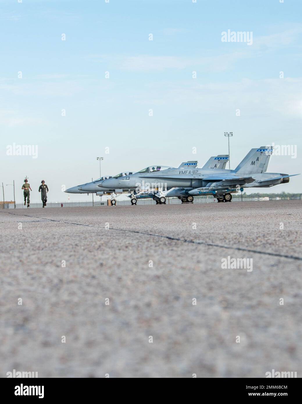 Marines attached to Marine Fighter Attack Squadron (VMFA) 112, Marine ...