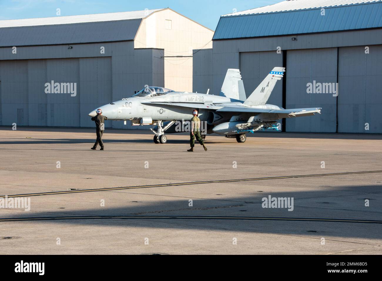 Marines attached to Marine Fighter Attack Squadron (VMFA) 112, Marine Aircraft Group 41, 4th ...