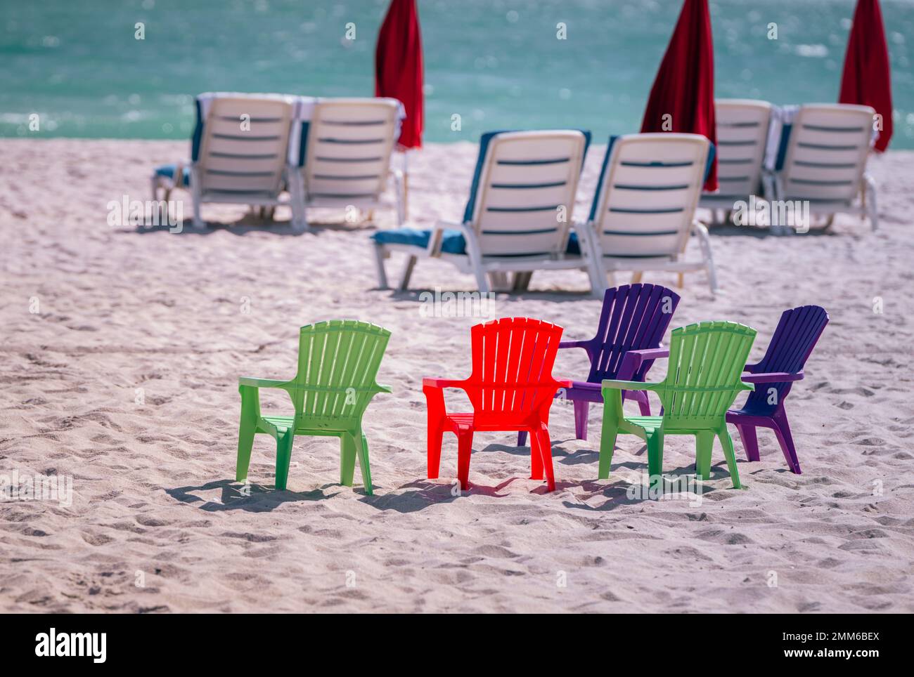 Colors chairs hi-res stock photography and images - Alamy