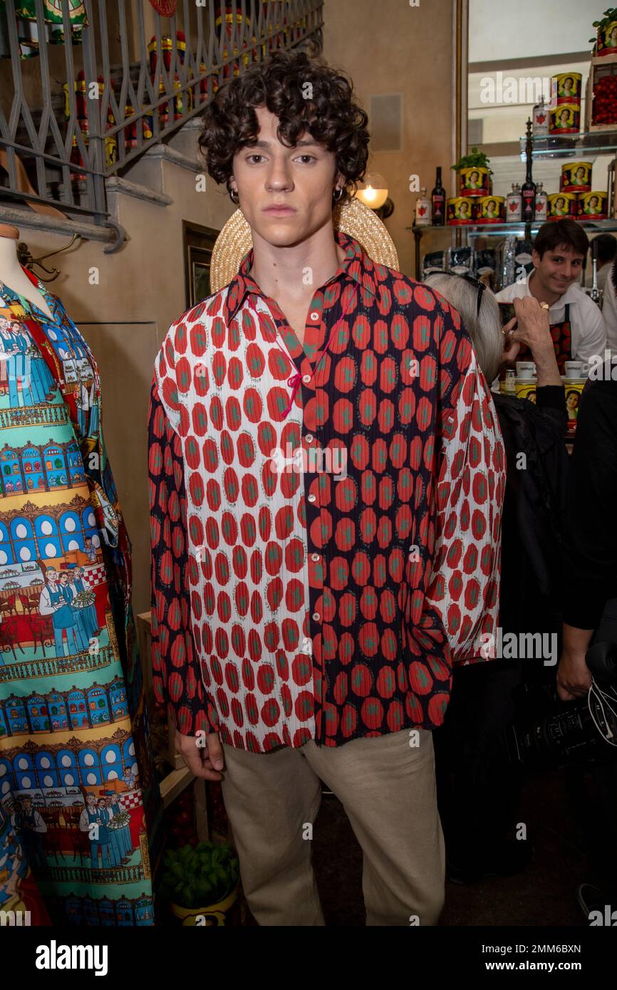 Alessandro Enriquez Exhibition at MFW22 in Palazzo Reale Milano Stock ...