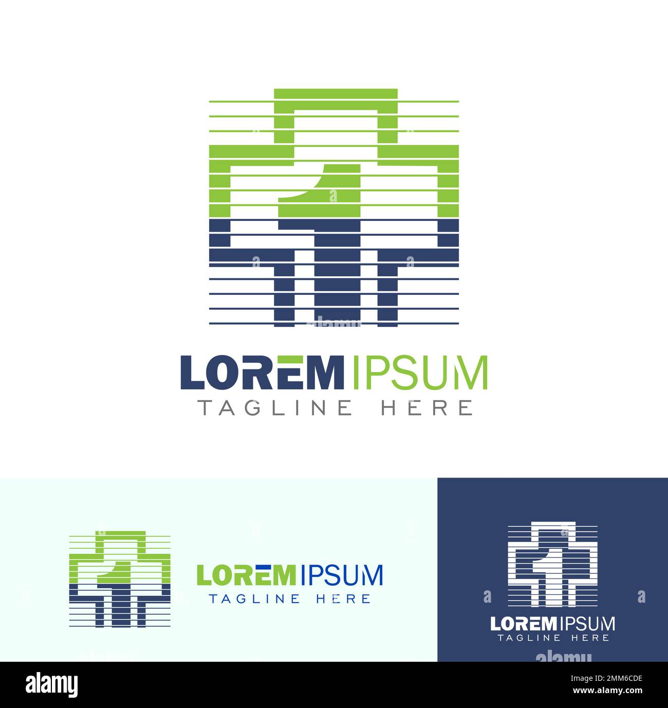 A vector illustration set of Green Cross and Number One Logo, moving ...