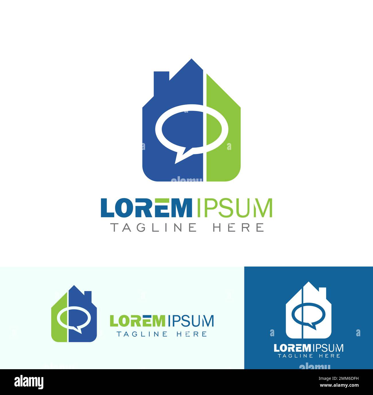 A vector illustration set of chat, bubble, home, message, vector, talk ...