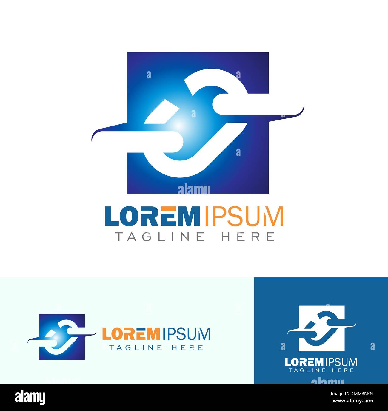 A vector illustration set of Unchained Logo Icon Sign Stock Vector ...