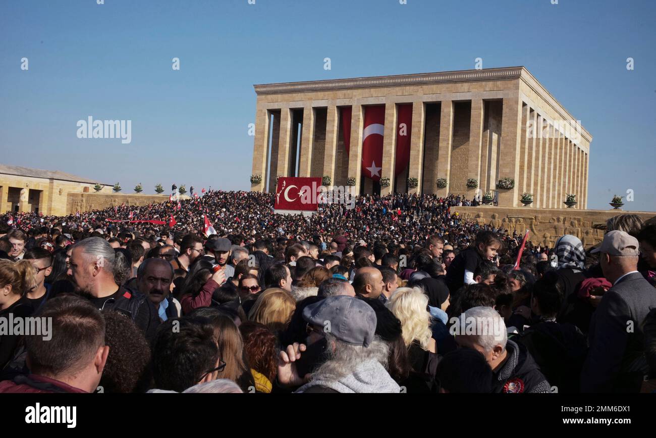Thousands of people visit the mausoleum of the nation's founding father ...
