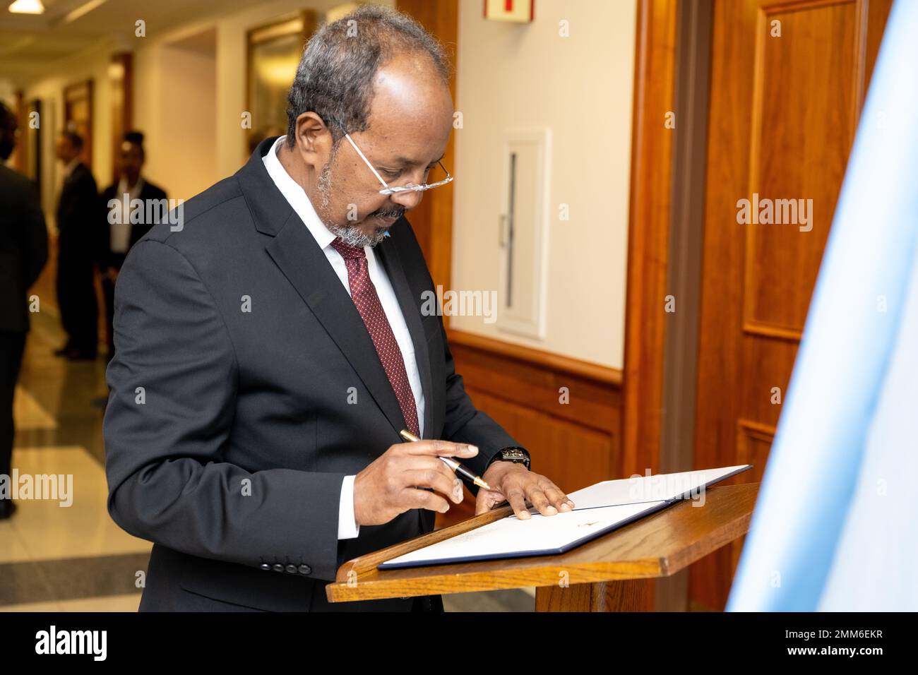 Secretary of Defense Lloyd J. Austin III hosts Somali President Hassan ...