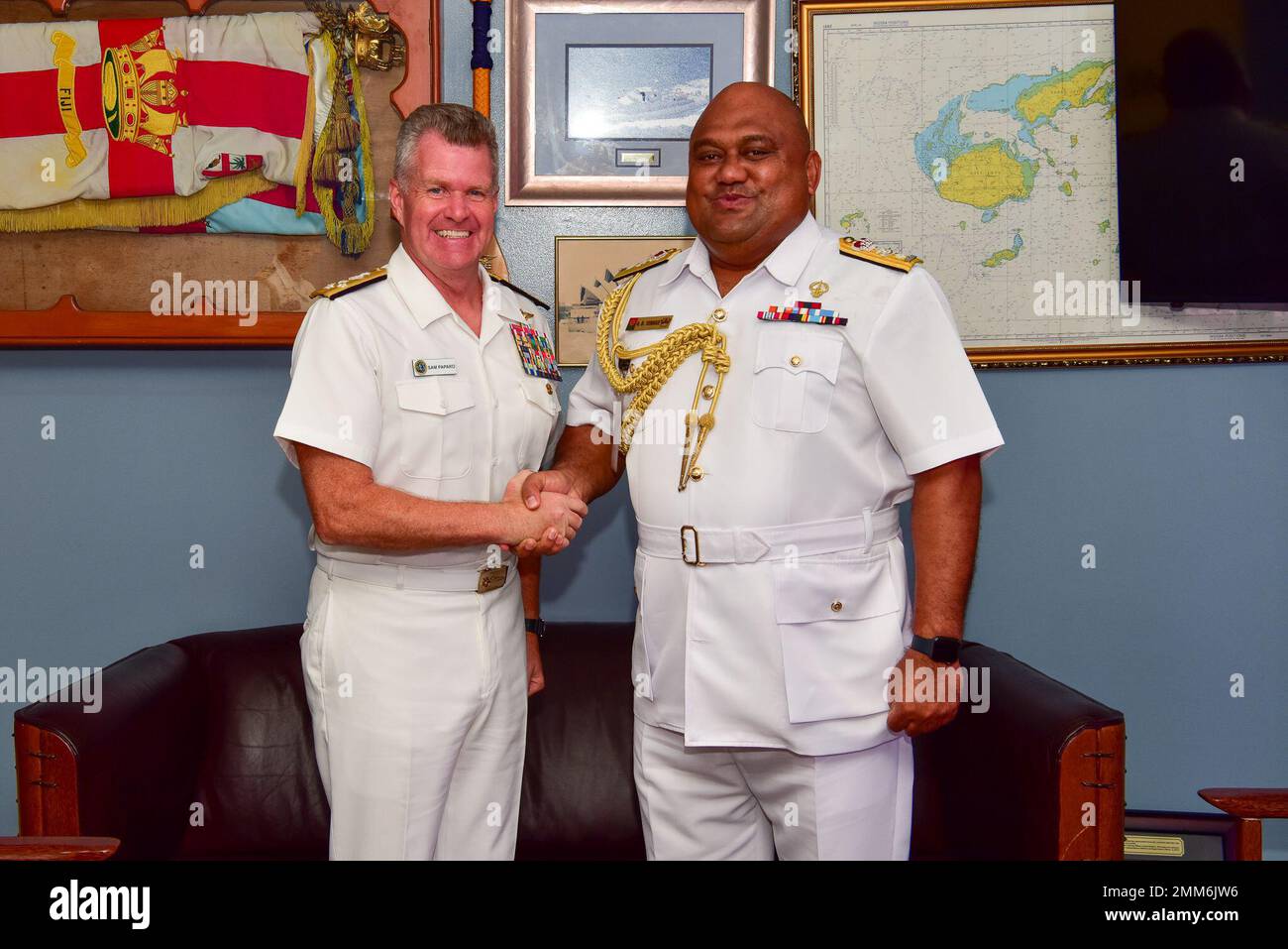 SUVA, Fiji (Sept. 15, 2022) Adm. Samuel Paparo, commander, U.S. Pacific Fleet, visits Royal Fiji ...