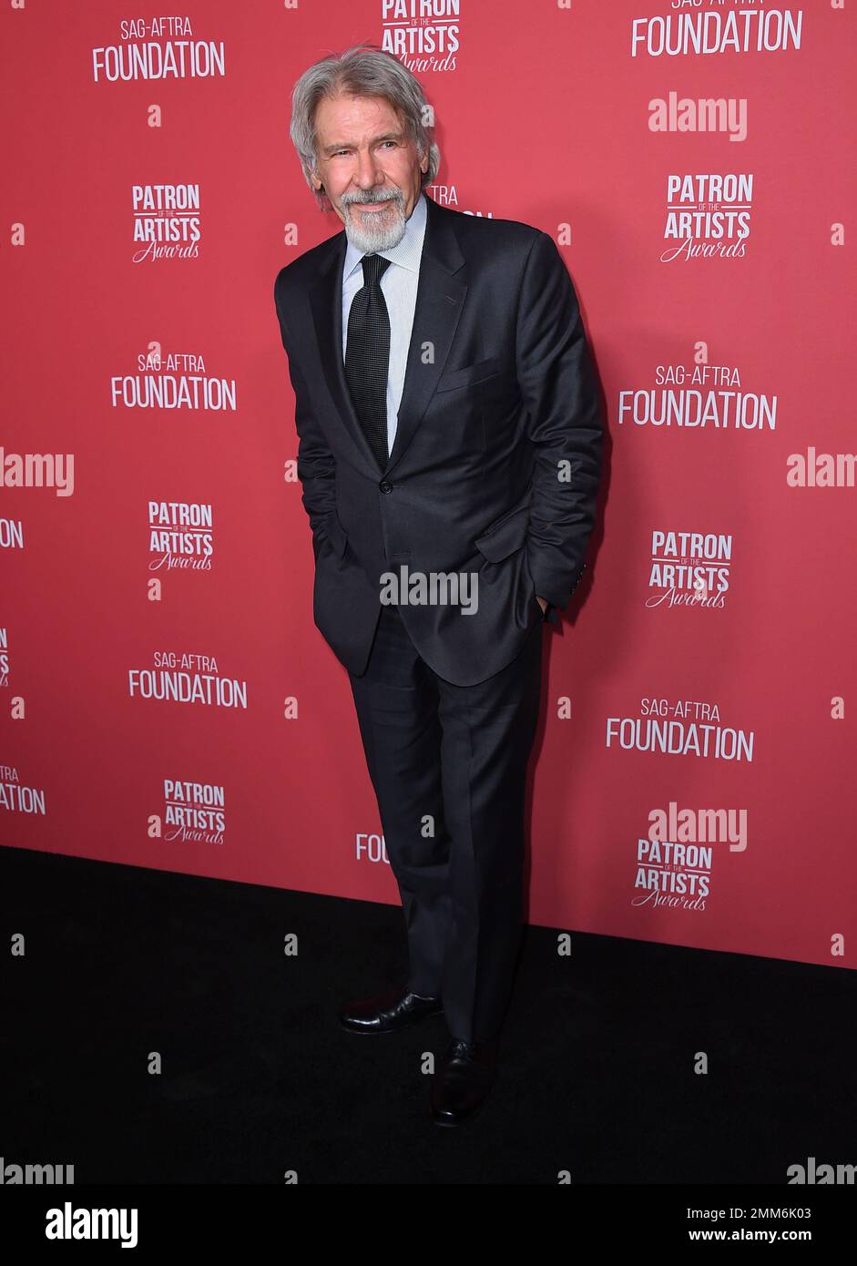Harrison Ford arrives at the Patron of the Artists Awards on Thursday ...