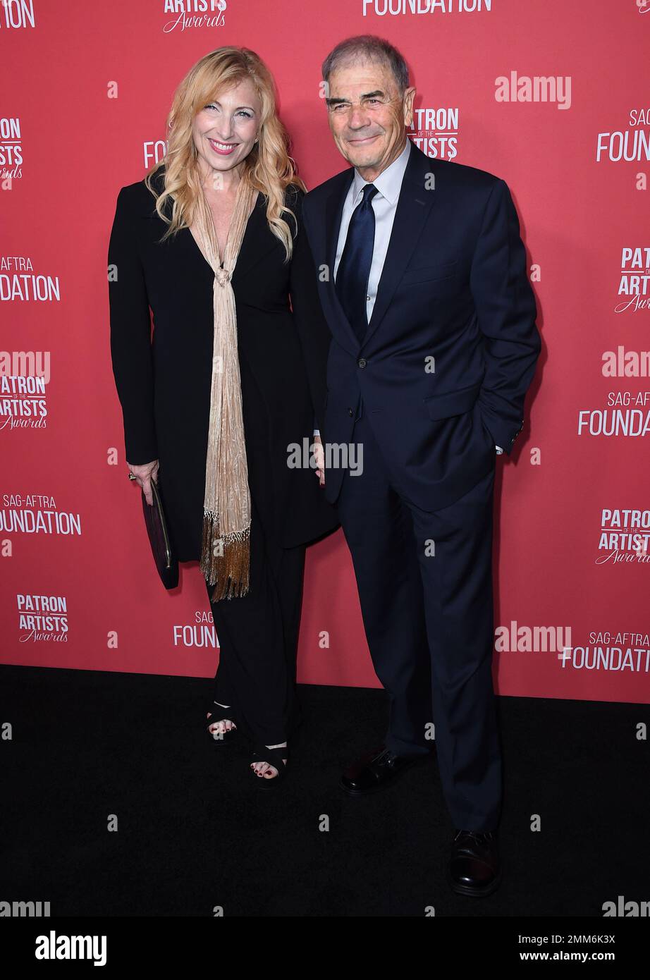 Evie Forster, left, and Robert Forster arrive at the Patron of the ...