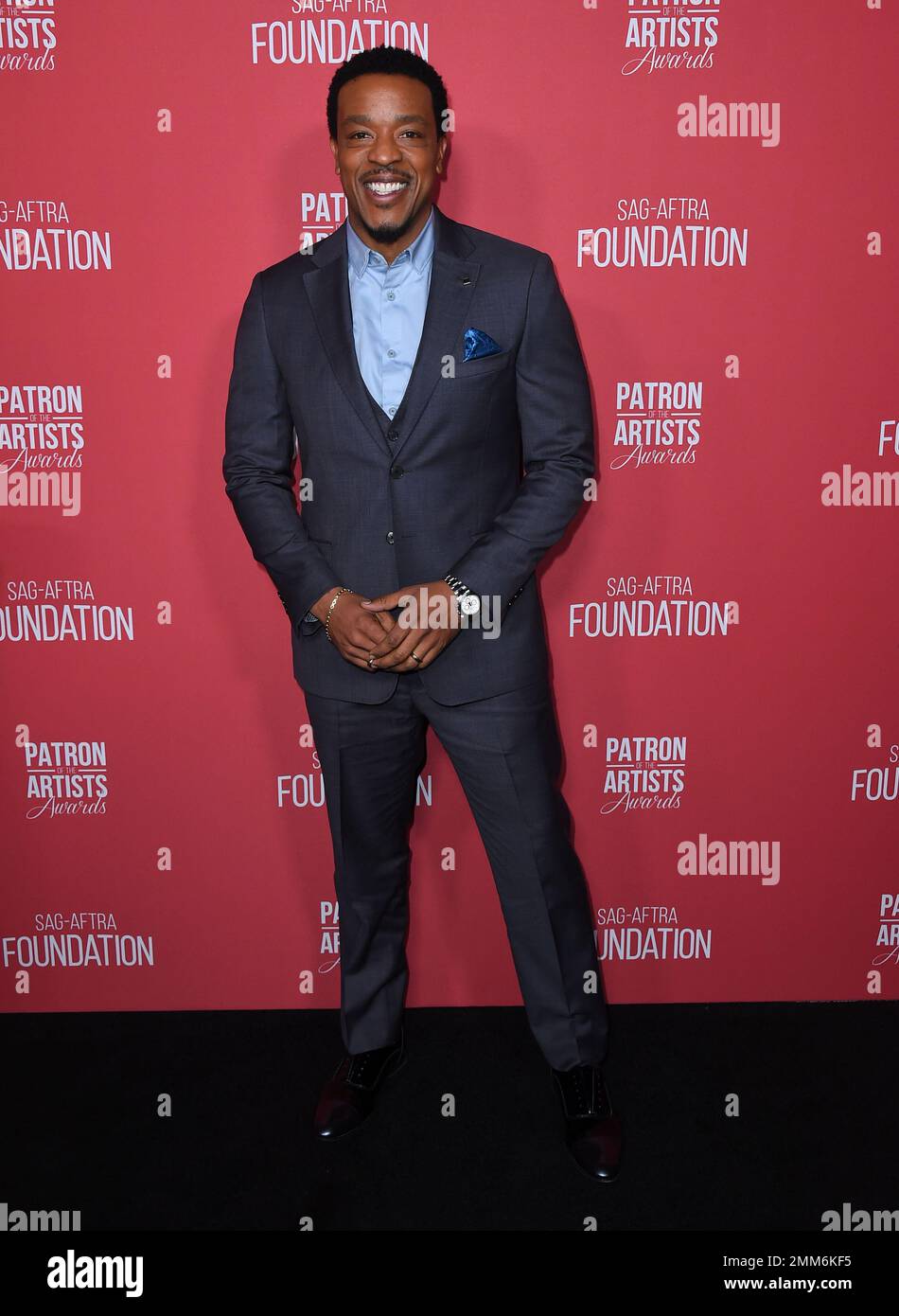 Russell Hornsby arrives at the Patron of the Artists Awards on Thursday ...