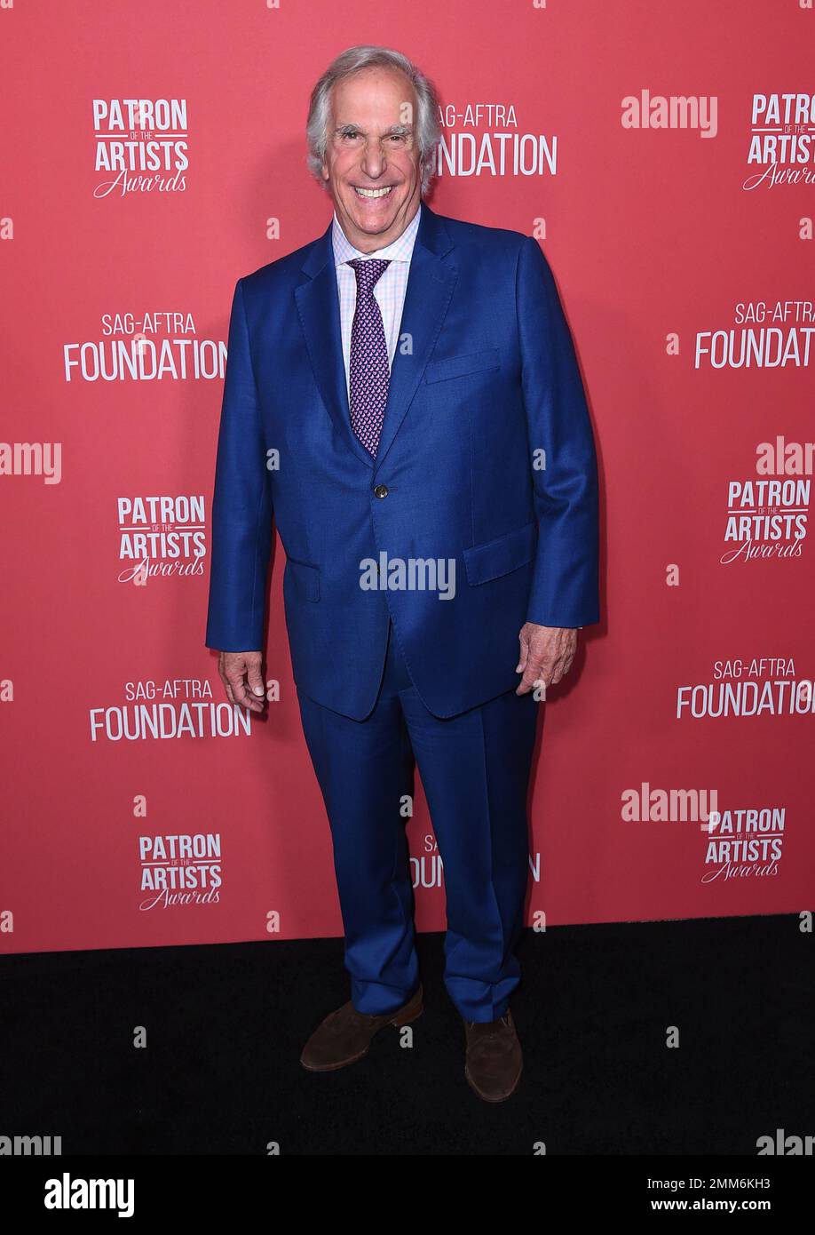 Henry Winkler arrives at the Patron of the Artists Awards on Thursday ...