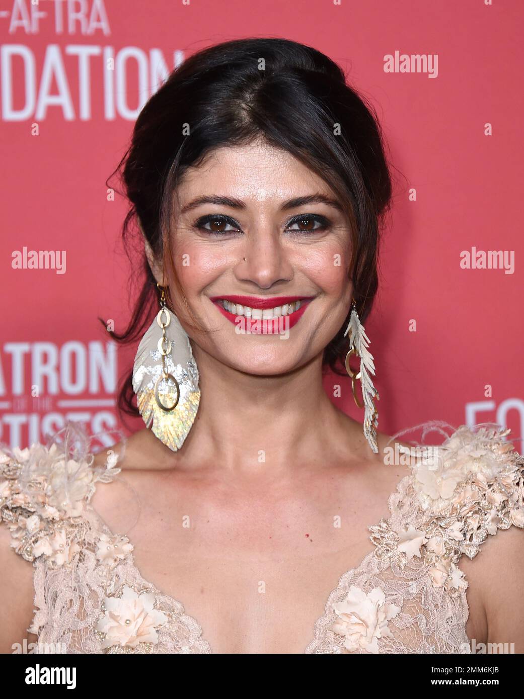 Pooja Batra arrives at the Patron of the Artists Awards on Thursday ...