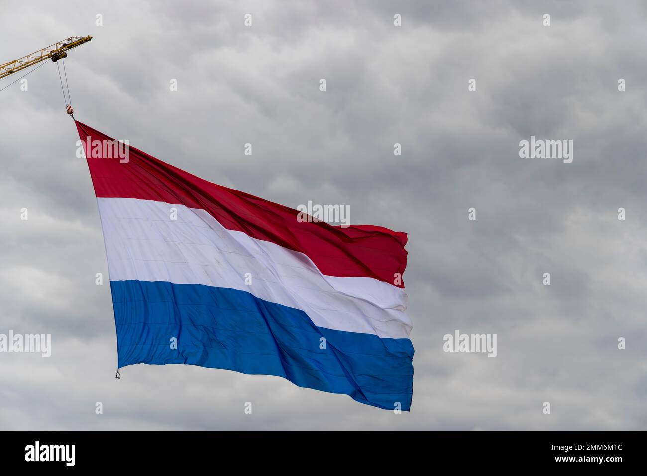Dutch flag hoisted on a national holiday Stock Photo - Alamy