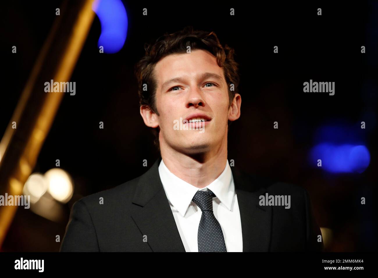 Actor Callum Turner poses at the world premiere of the film "Fantastic ...