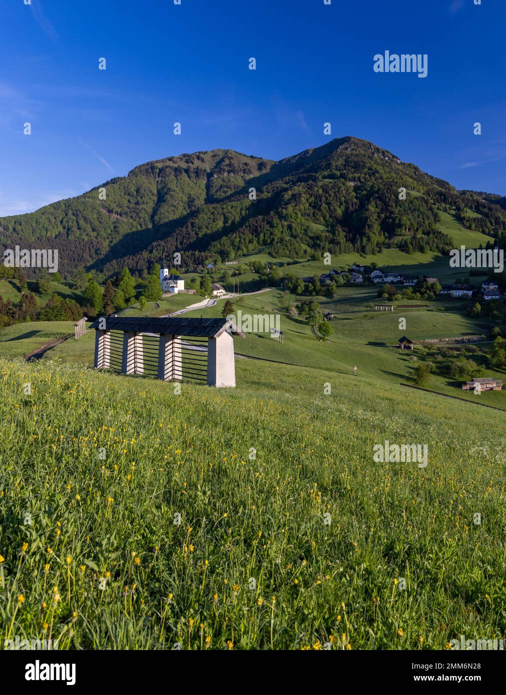 Church of St. Nikolaja in Sorica, Slovenia Stock Photo - Alamy