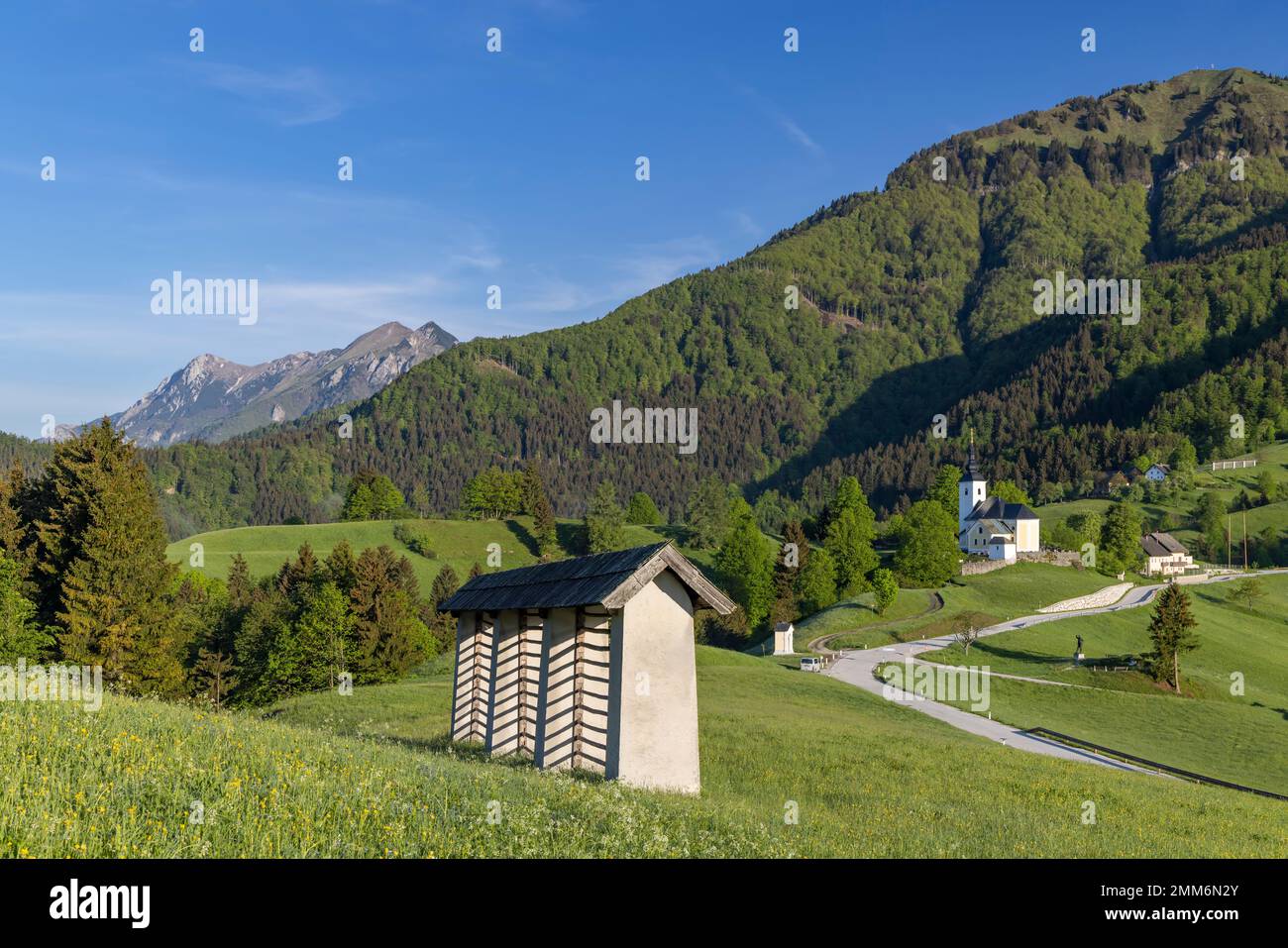 Church of St. Nikolaja in Sorica, Slovenia Stock Photo - Alamy
