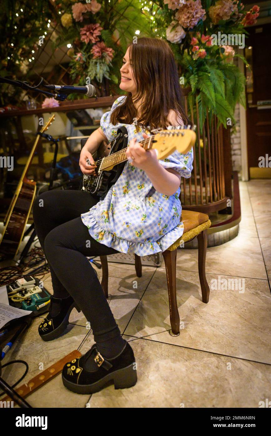 Sun 29 January 2023. Edinburgh, Scotland. Singer Siobhan Wilson ...