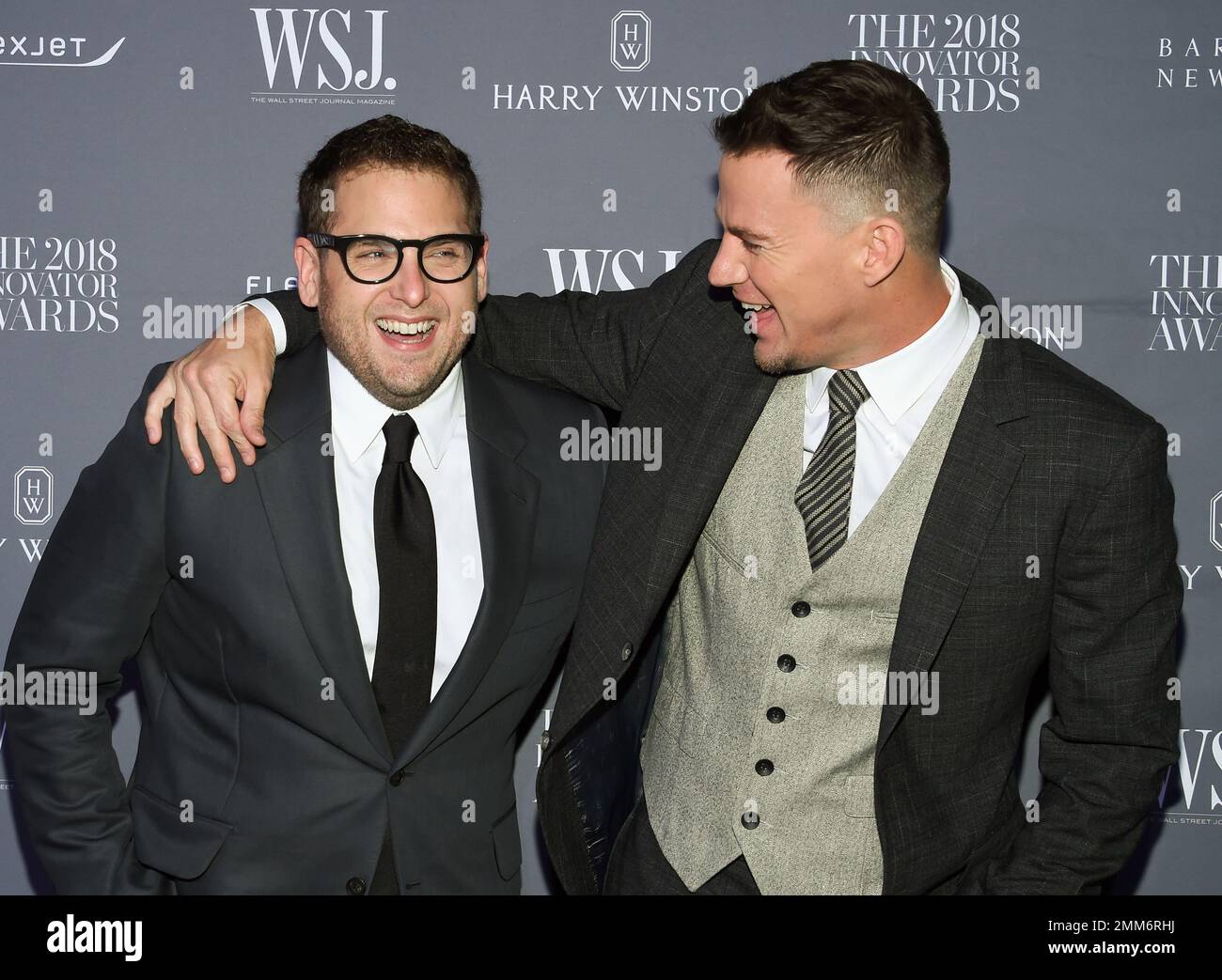 Honoree Jonah Hill, left, and actor Channing Tatum attend the WSJ ...