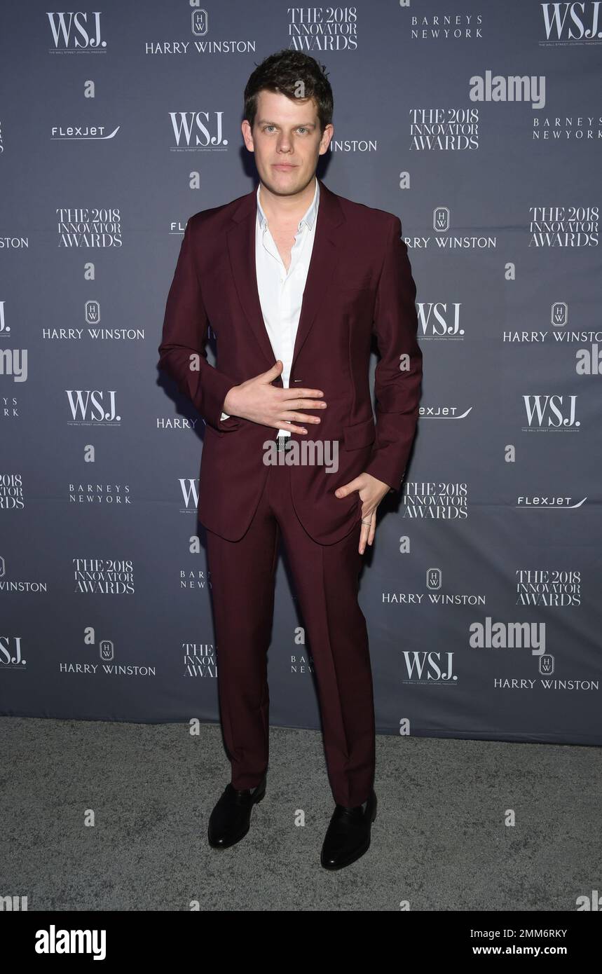 Designer Wes Gordon attends the WSJ Magazine 2018 Innovator Awards at ...