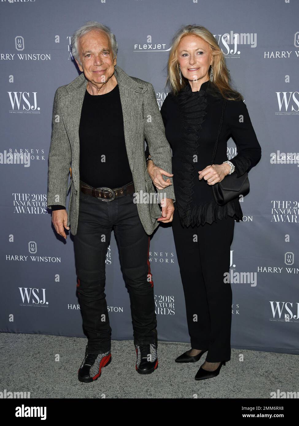 Honoree Ralph Lauren and wife Ricky attend the WSJ Magazine 2018 ...