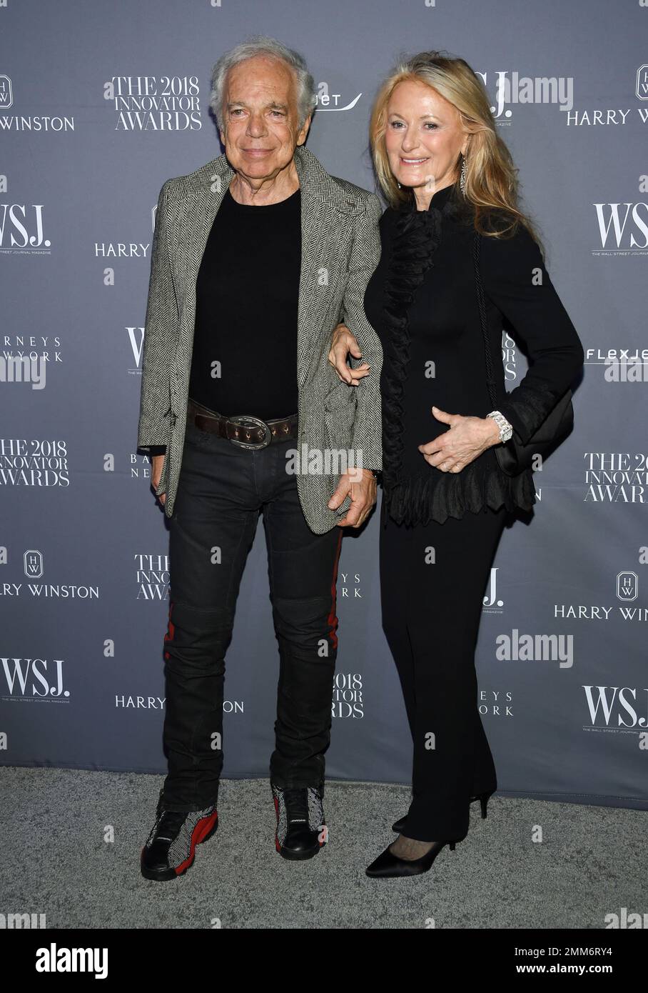Honoree Ralph Lauren and wife Ricky attend the WSJ Magazine 2018 ...
