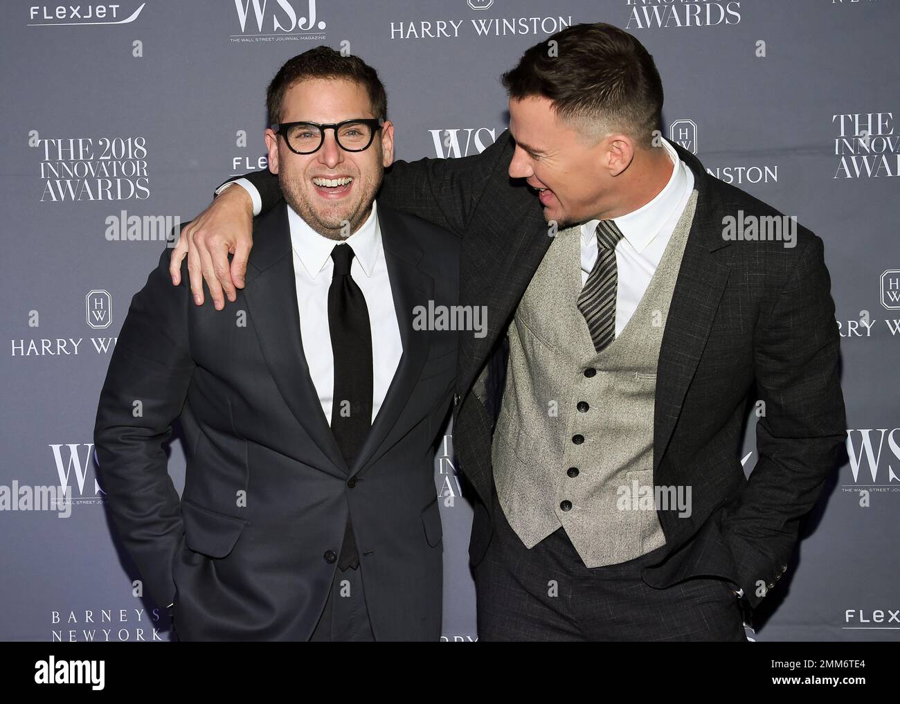 Honoree Jonah Hill, left, and actor Channing Tatum attend the WSJ ...