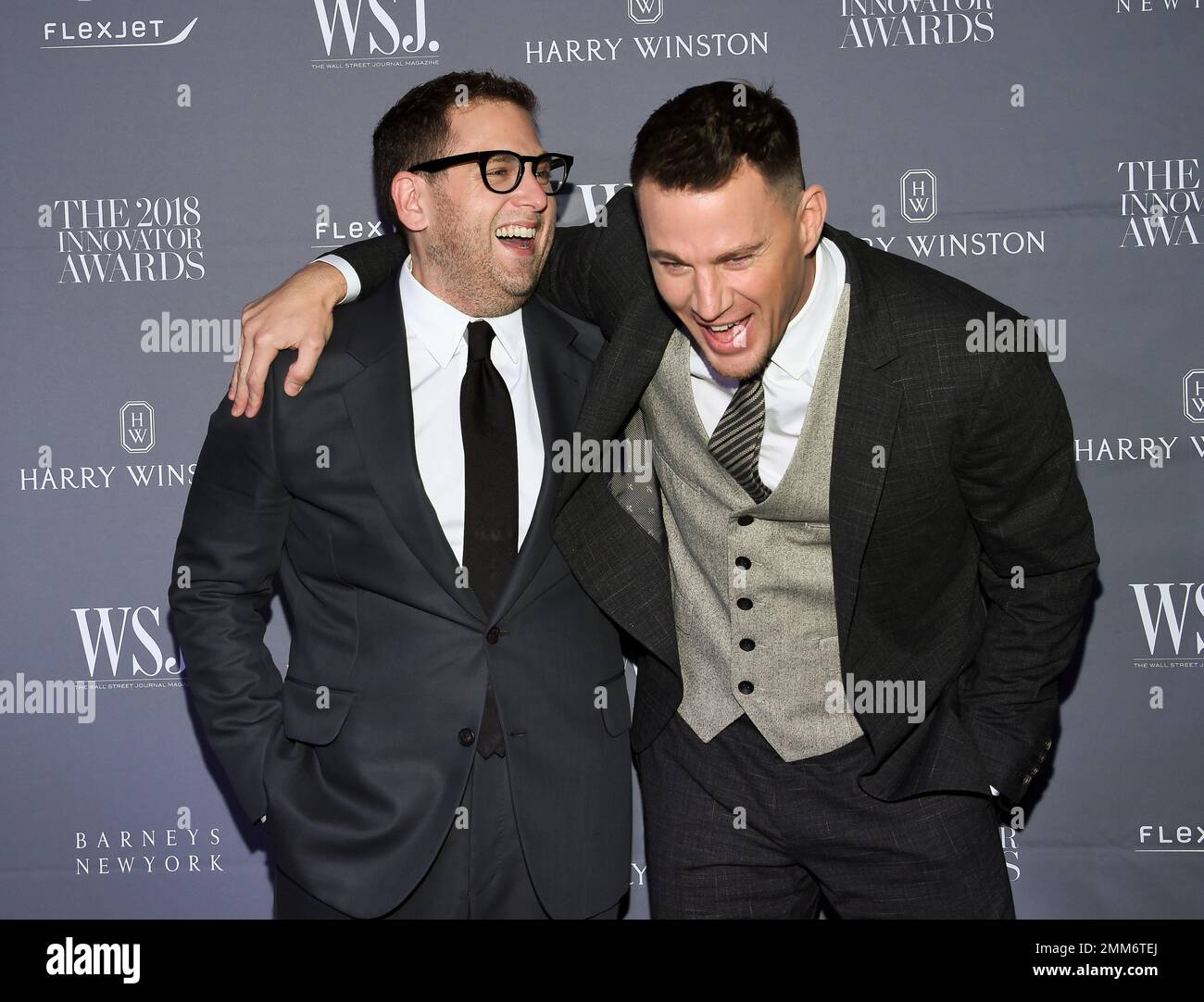 Honoree Jonah Hill, left, and actor Channing Tatum attend the WSJ ...
