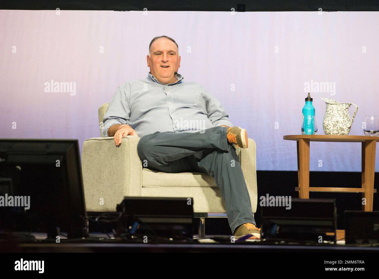 Jose Andres seen on day three of Summit LA18 in Downtown Los Angeles on ...