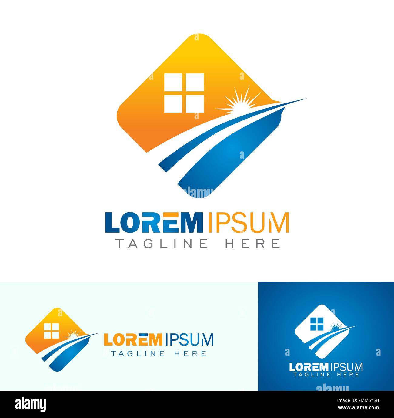 A vector illustration set of Real Estate Logo House Logo Home Logo ...