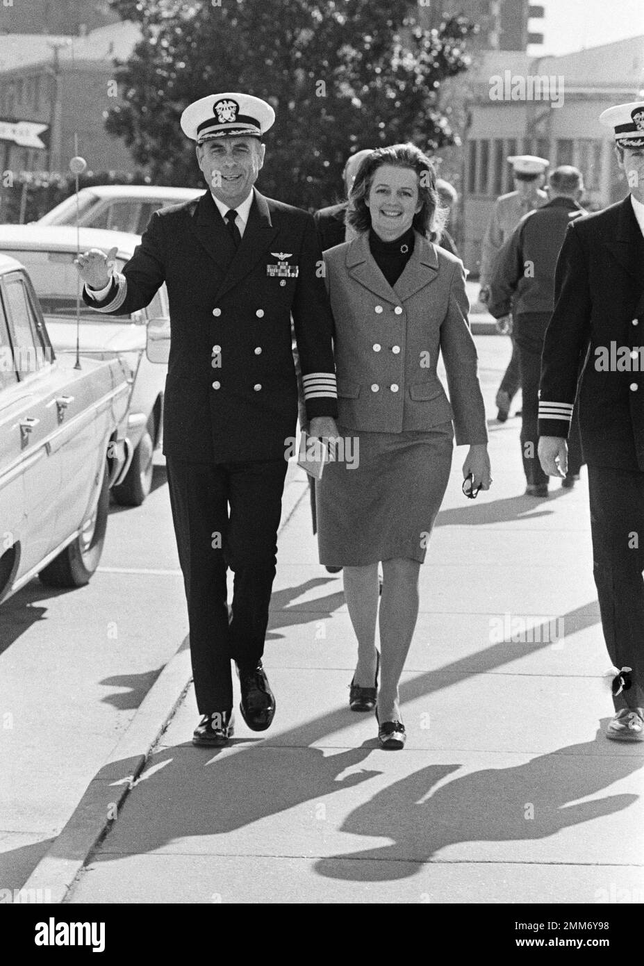 U.S. Navy Captain Jeremiah Denton of Virginia Beach, Va., holds the ...