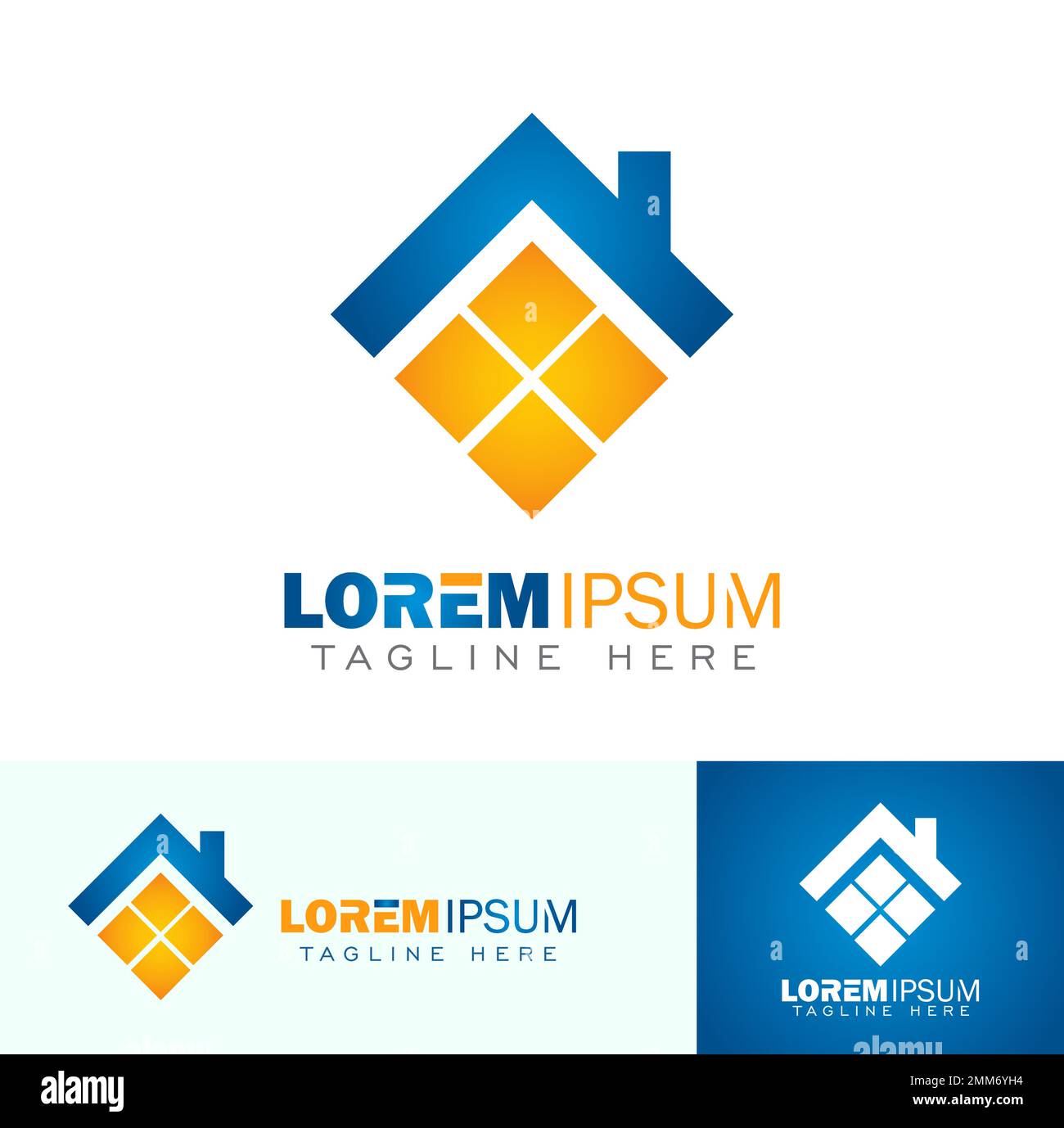 A vector illustration set of Real Estate Logo House Logo Home Logo ...