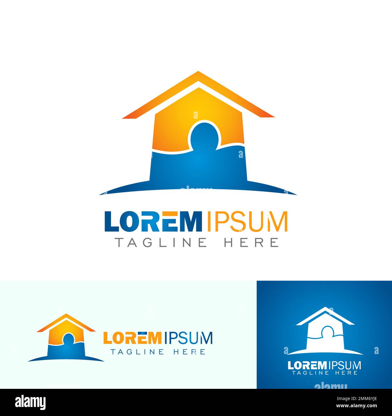 A vector illustration set of Real Estate Logo House Logo Home Logo ...