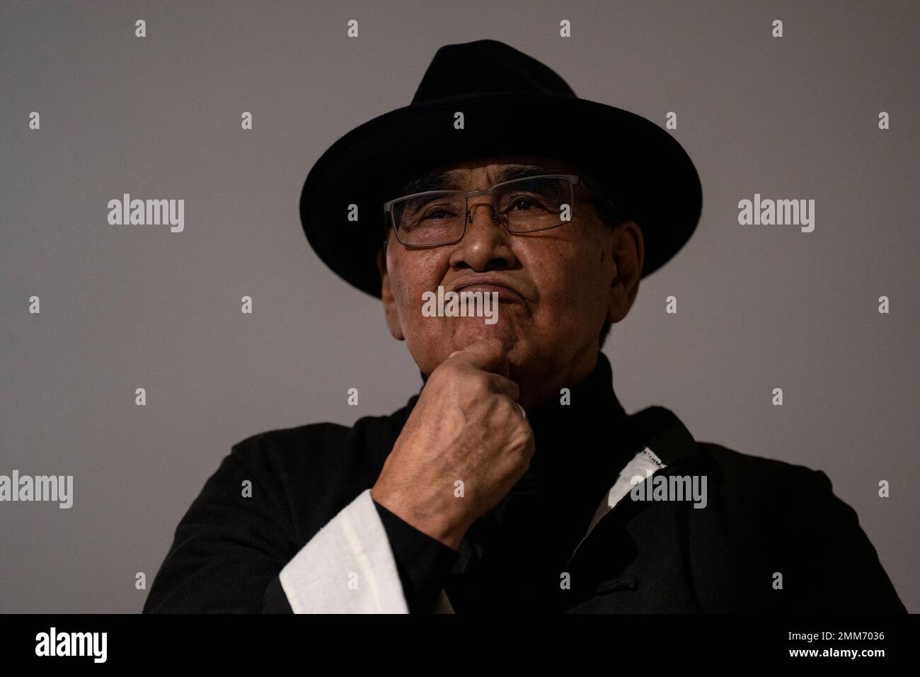 Inuvialuk sculptor David Ruben Piqtoukun is photographed at the Art ...