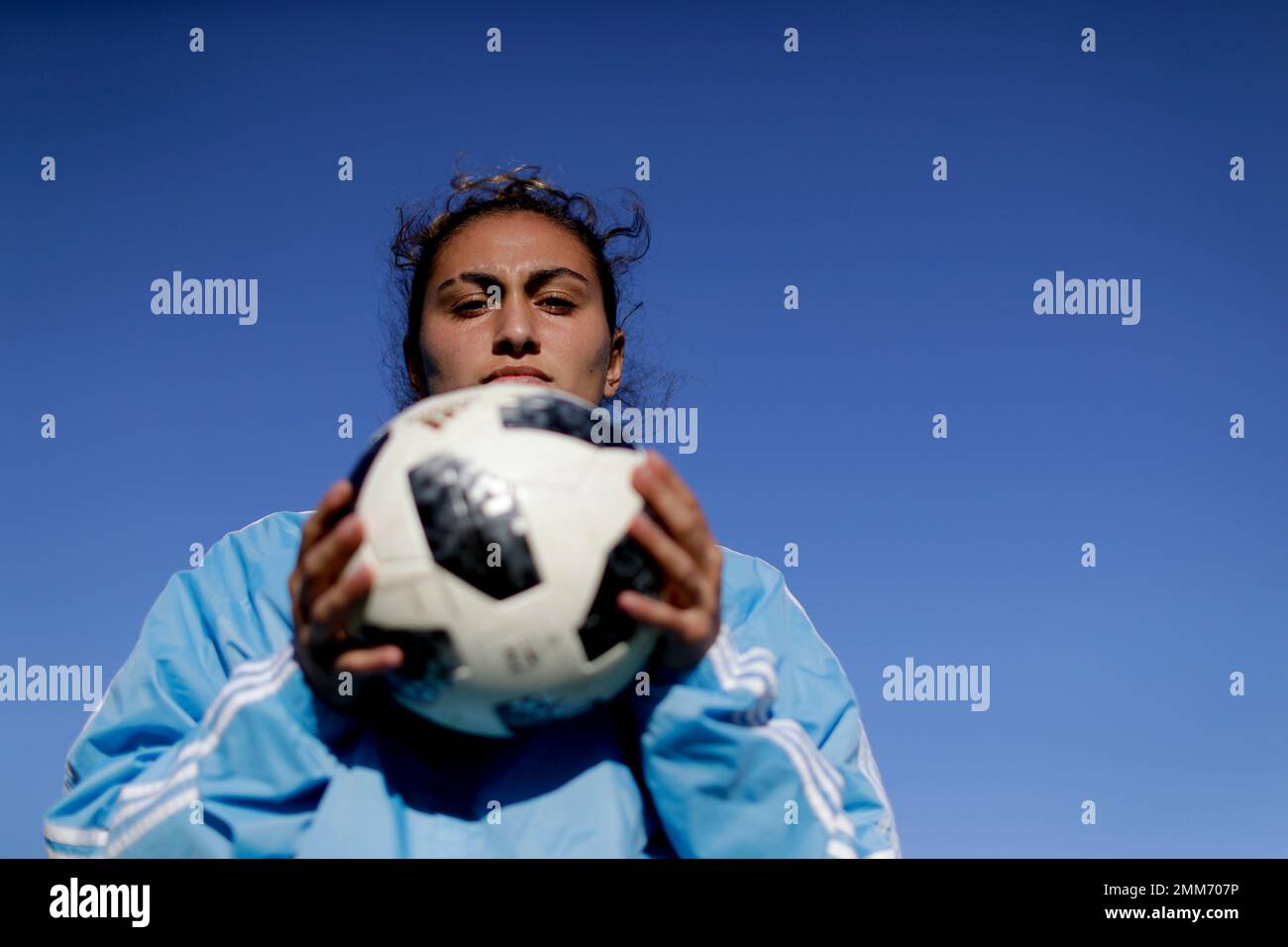 In this Nov. 1, 2018 photo, Argentina national female soccer player ...