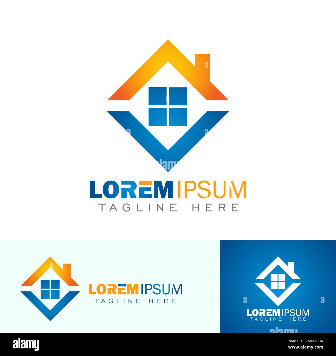 A vector illustration set of Real Estate Logo House Logo Home Logo ...