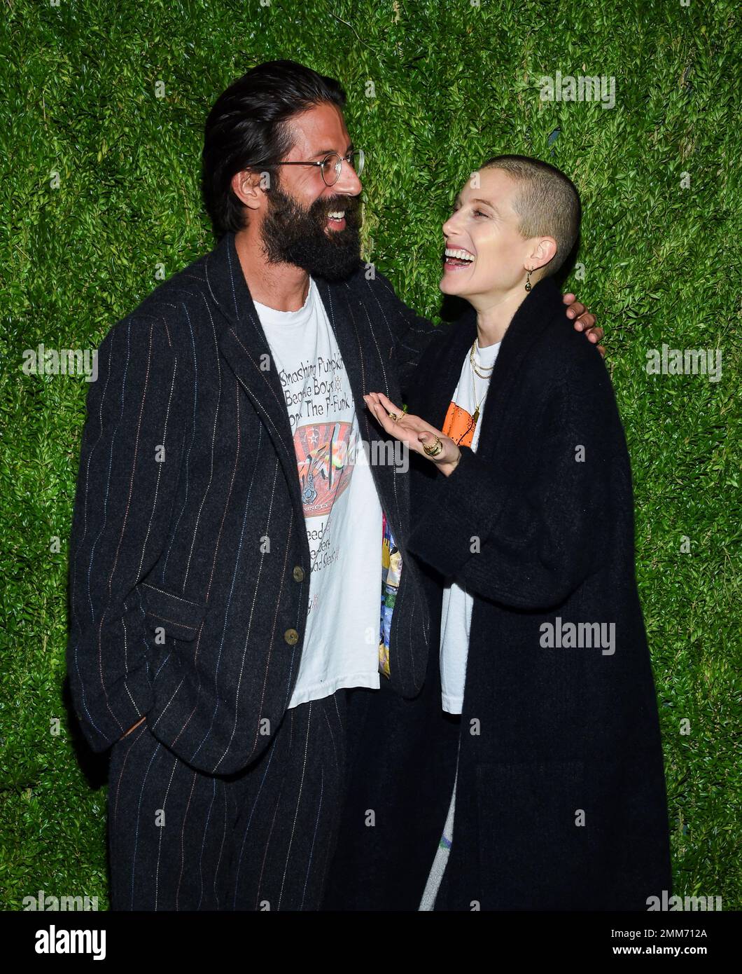 Designer Greg Chait, left, and model Dree Hemingway attend the 15th ...