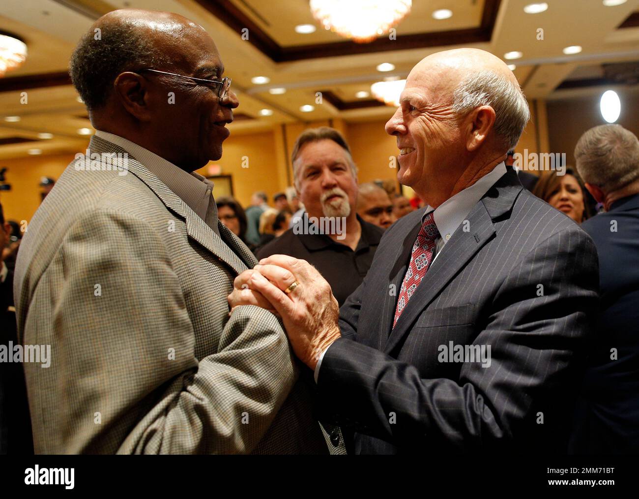 Steve Pearce, right, Republican candidate for Governor of New Mexico ...