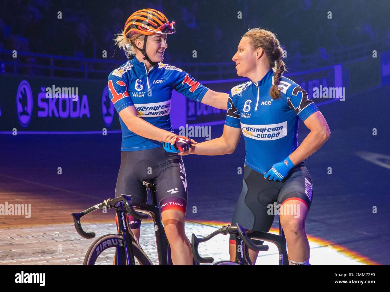 Berlin, Germany. 29th Jan, 2023. Cycling: Berlin Six-Day Race, team ...