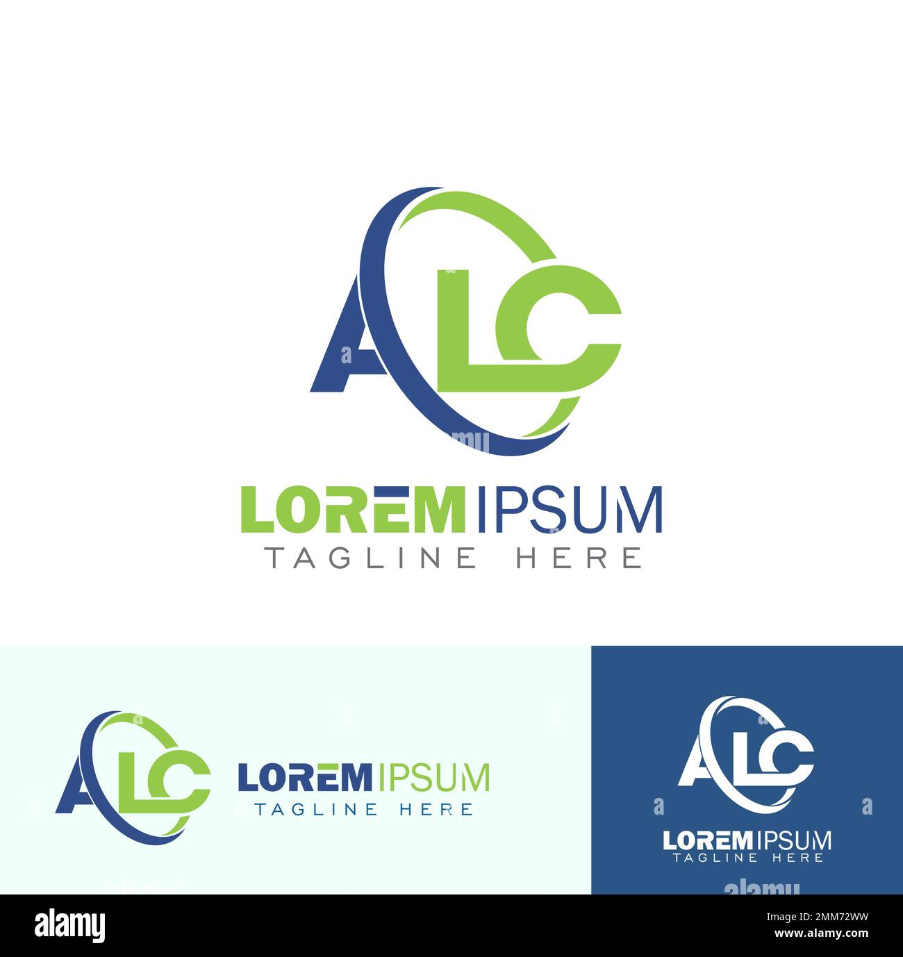 A vector illustration set of ALC Monogram Initial Logo Sign Stock Vector Image & Art - Alamy