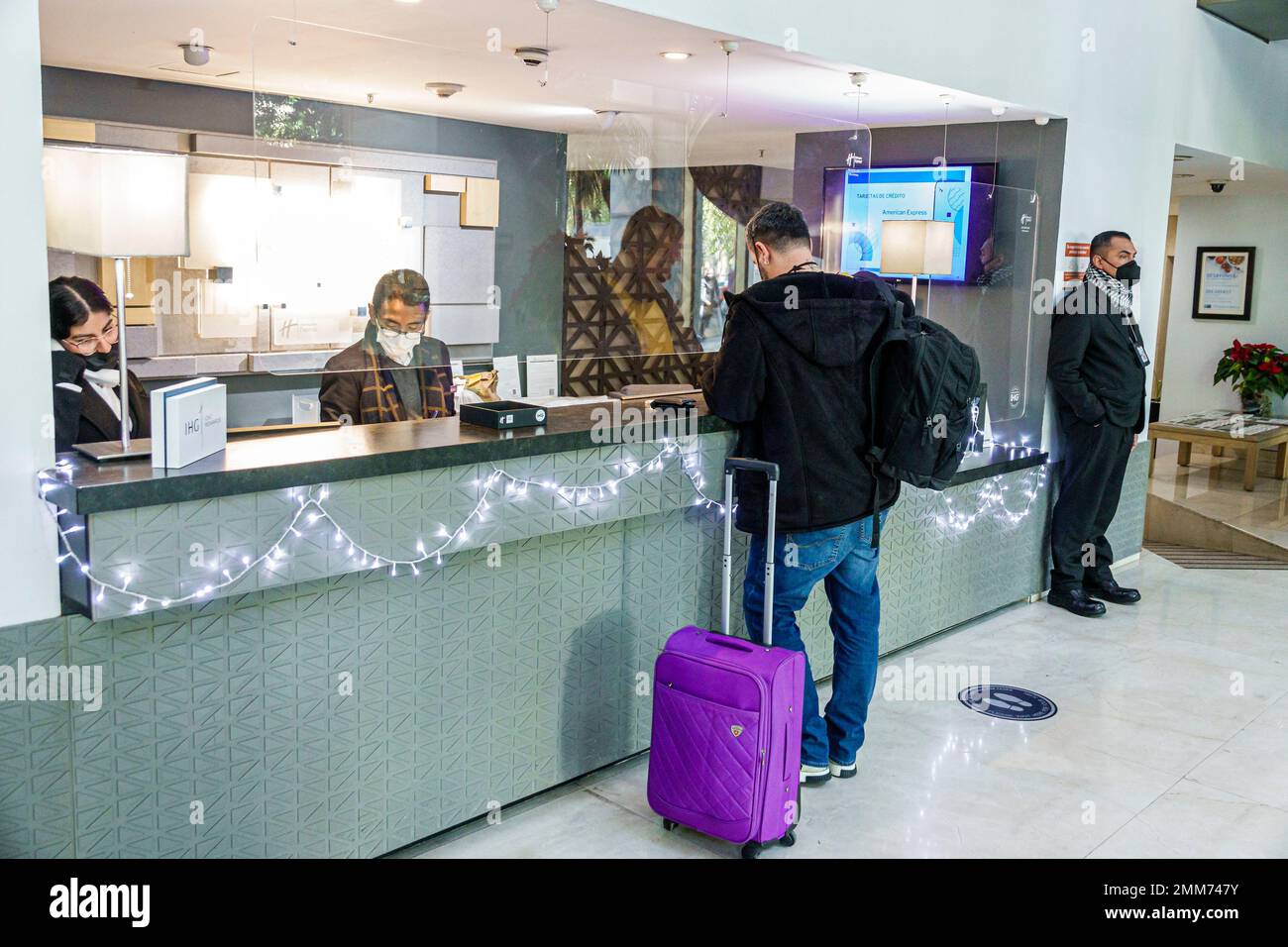 Mexico City,Avenida Paseo de la Reforma,IHG Holiday Inn Express,luggage ...