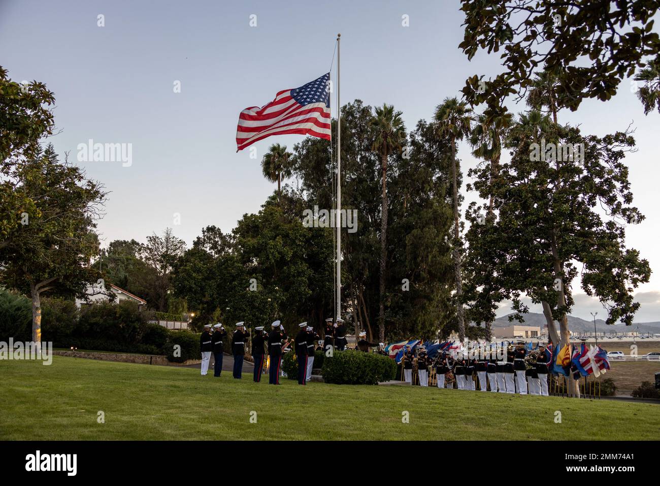 U.S. Marines with Headquarters and Support Battalion, Marine Corps Base ...
